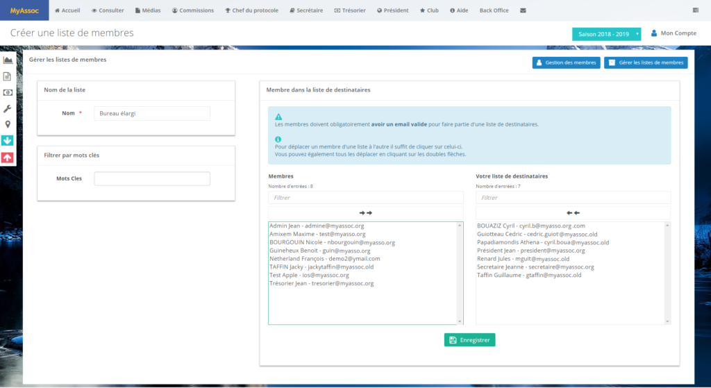 Gestion des membres - Simple et Intuitif grâce à MyAssoc